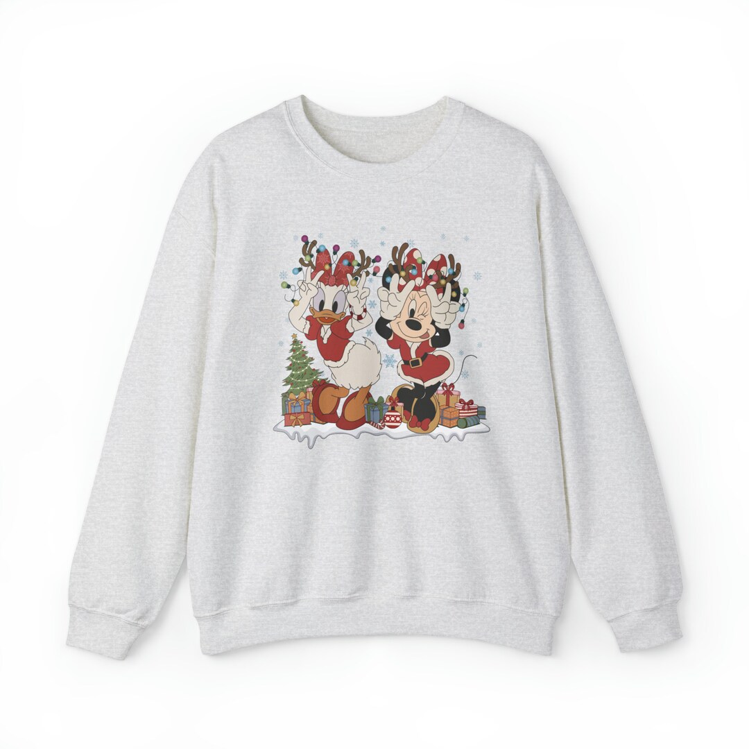 Minnie Peace Sign Christmas Crewneck Disney Inspired - Etsy