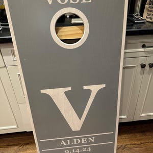Custom Wedding Monogram Cornhole Boards Set | Handcrafted | Fast Free ...