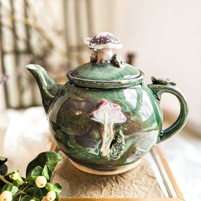 Mushroom Tea Set - Etsy