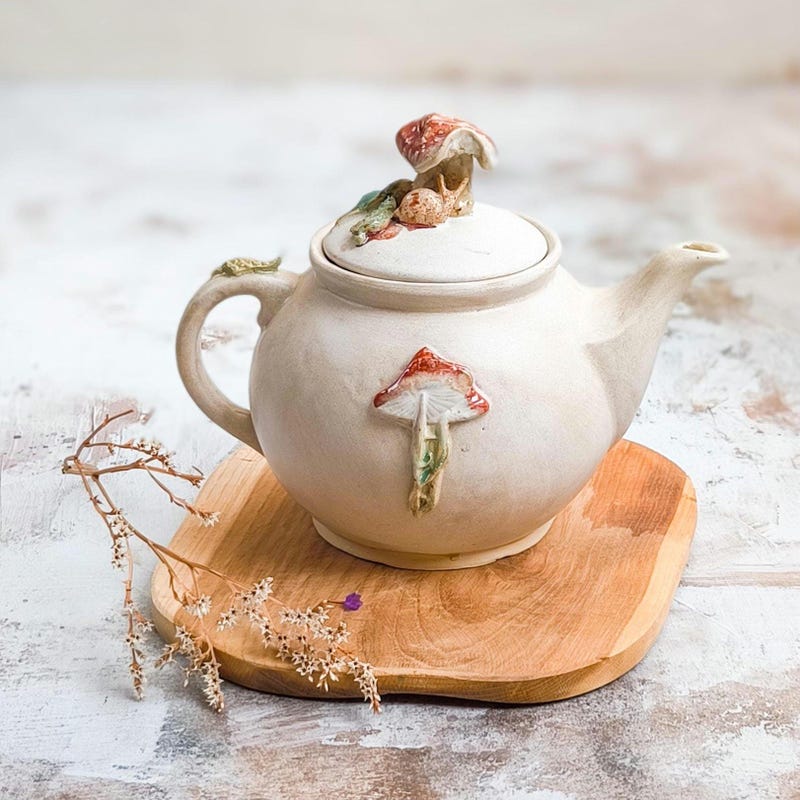 Mushroom Tea Set - Etsy