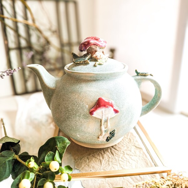 Mushroom Tea Set - Etsy
