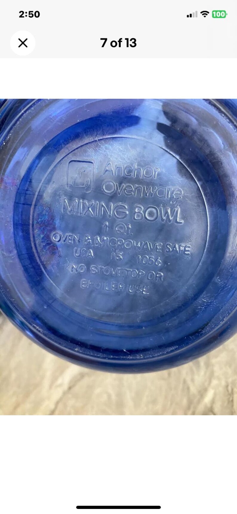 Vintage Anchor Hocking Cobalt Blue 3 Pc Mixing Bowls - Etsy