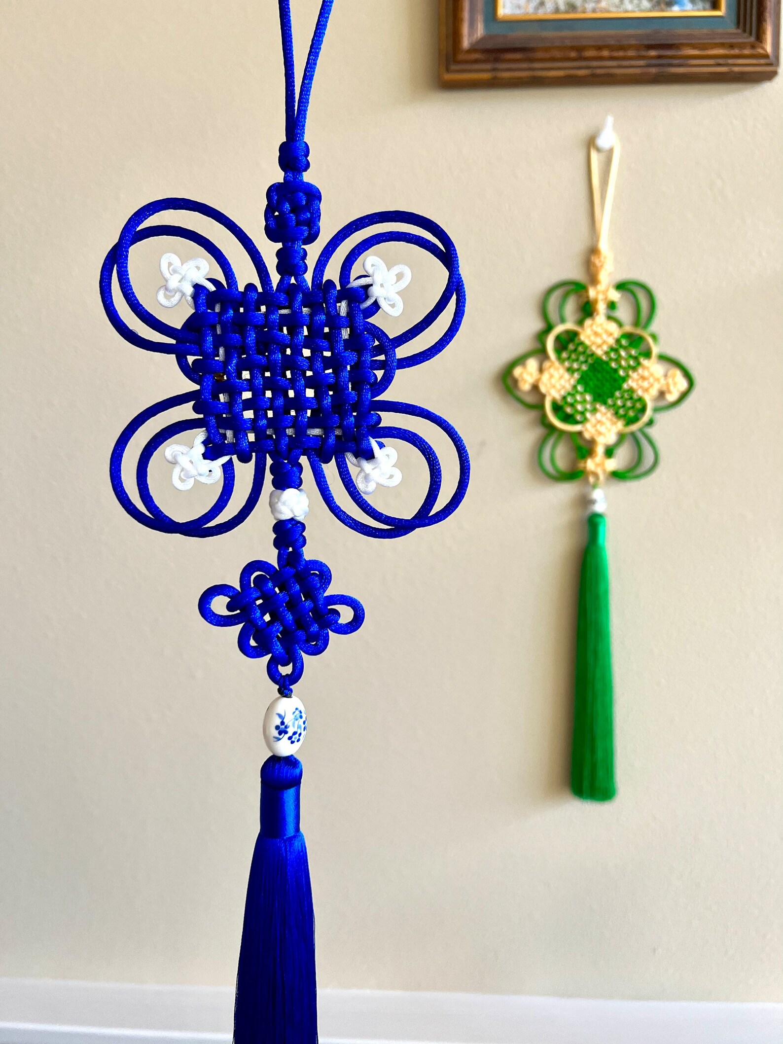 Chinese Knot 中國結 青花瓷 寶藍色 - Etsy