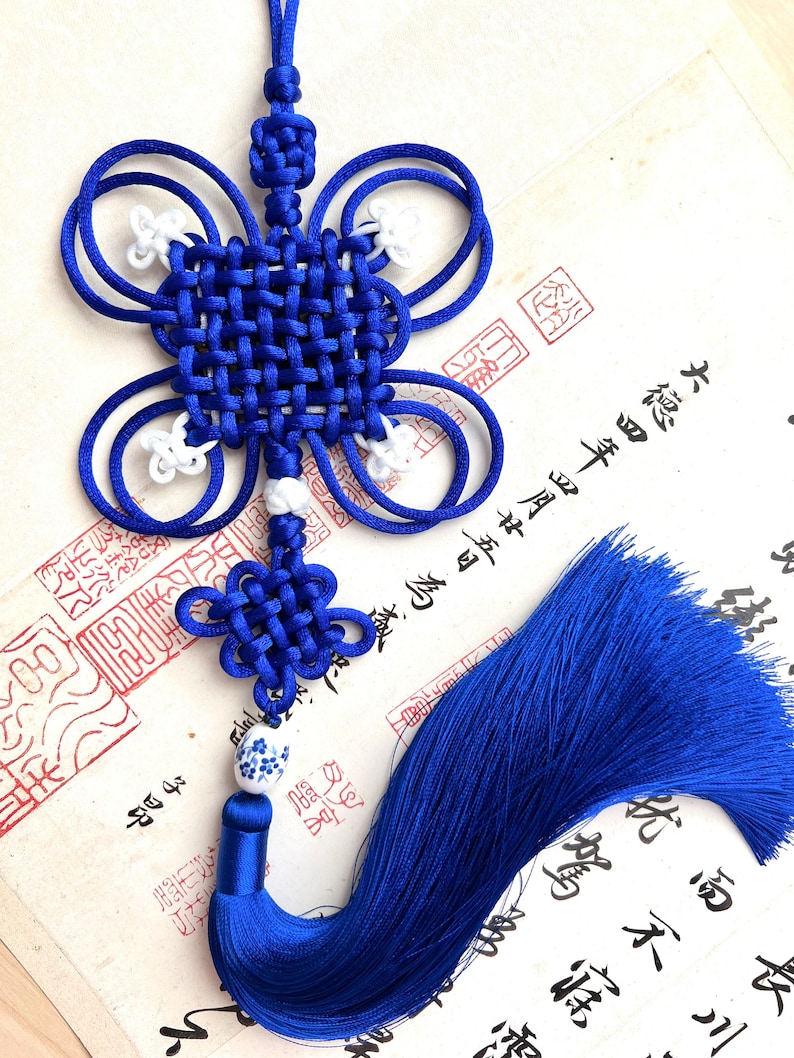 Chinese Knot 中國結 青花瓷 寶藍色 - Etsy