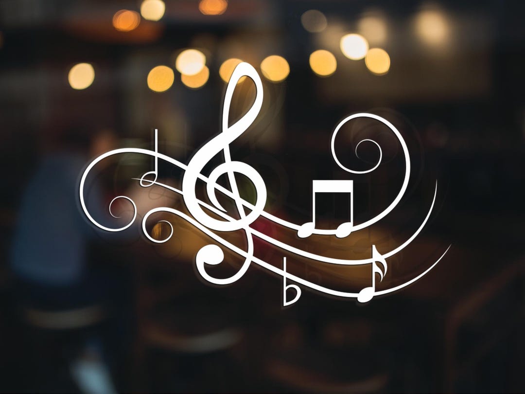 Music Notes Vinyl Decal Sticker Musician Wall Window Car Decal - Etsy
