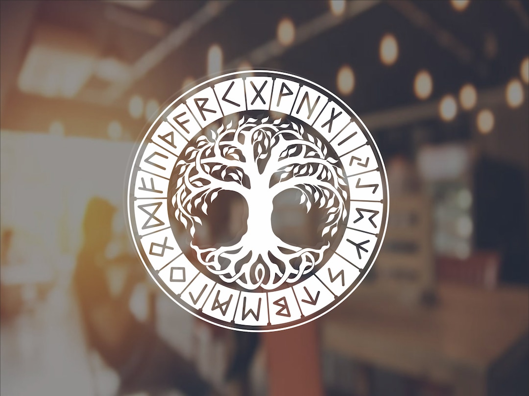 Viking Yggdrasil Tree of Life Rune Vinyl Decal Sticker - Etsy