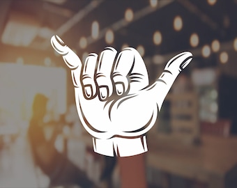 Hang Loose Sticker, Shaka Brah Sticker, Hang Loose Vinyl Sticker ...