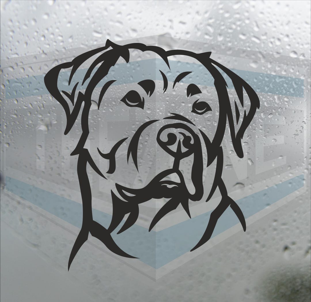 Rottweiler Vinyl Decal Dog Sticker for Car Window Bumper Wall - Etsy