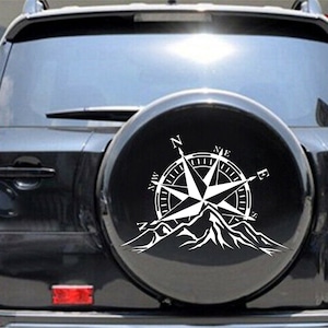 Compass Rose Mountain Vinyl Decal Sticker Wall Bumper Decal Car - Etsy