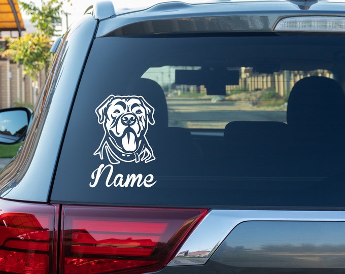 Cane Corso Vinyl Decal Car Window Laptop Dog Silhouette Sticker - Etsy