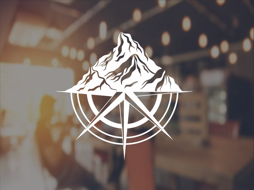 Mountain Compass Rose Vinyl Decal Sticker Wall Bumper Car - Etsy