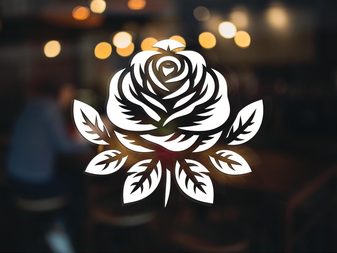 Rose Decal Sticker Roses Flower Decal - Etsy