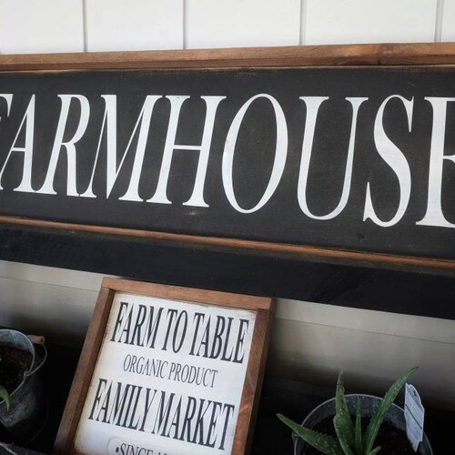 Large Farmhouse Sign / Rustic Wood Sign / Farmhouse Decor / - Etsy