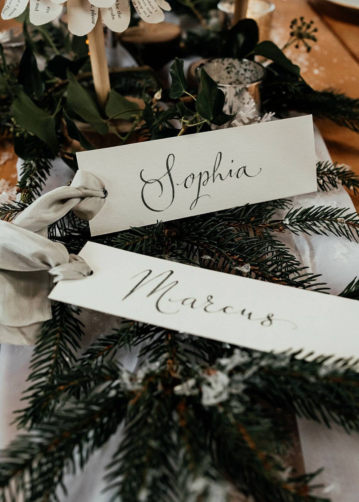 Semi-custom Nordic Winter Invitation Suite Christmas Wedding - Etsy UK