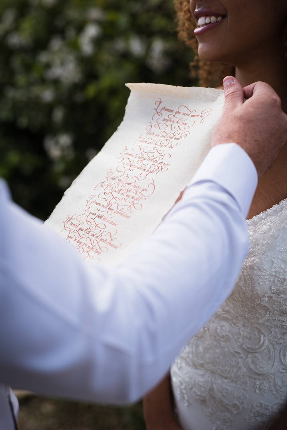 Handwritten Love Letters | Calligraphy Gift | Vows for Wedding Day ...