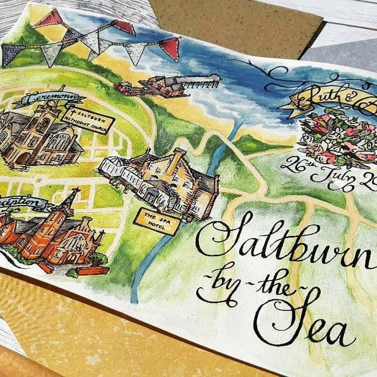 Custom Save the Date Cards | Bespoke Invitation Design | Unique Hand ...