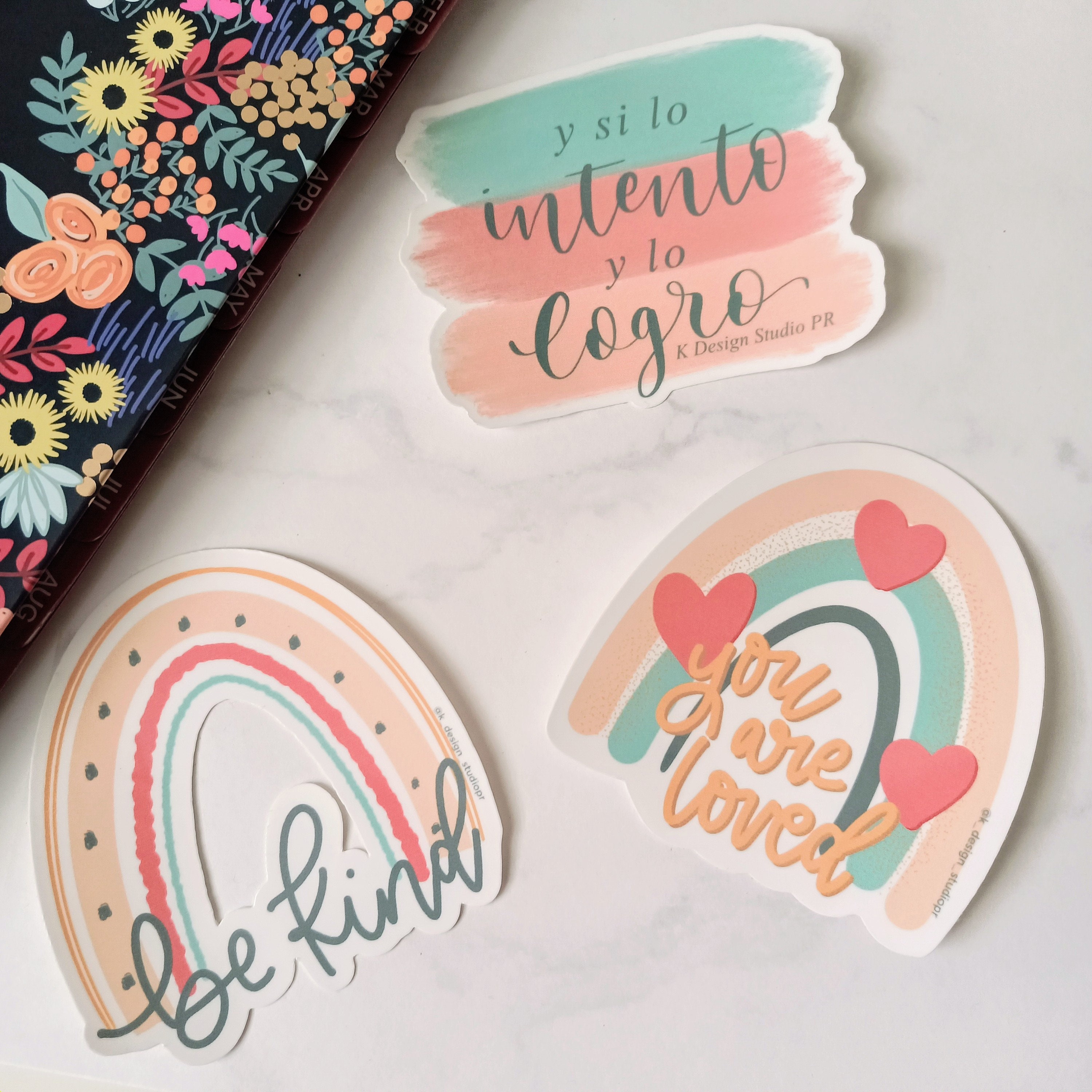 Stickers motivacionales Frases positivas Glossy sticker - Etsy México