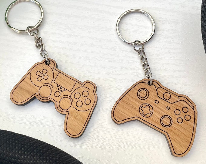 Games Controller Key Ring Wooden Games Controller Key Chain - Etsy Israel