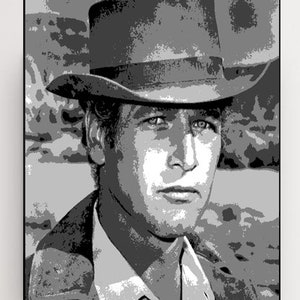 Paul Newman Art Print Paul Newman Print Modern Art - Etsy