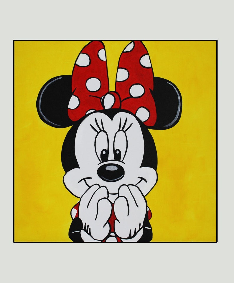 MINNIE Mouse Art Print Minnie Mouse Print Wall Decor Wall - Etsy
