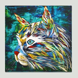 CAT Print Canvas Art Extra Large Print Art Home Decor Large - Etsy