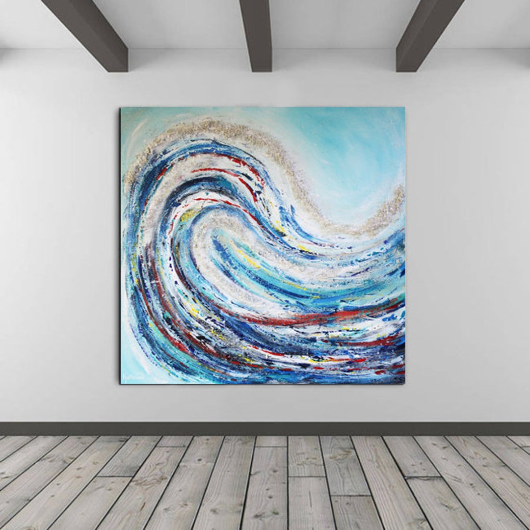 WAVE Art Print, Wall Art, Artwork, Home Decor, Art Decor, Modern Art ...