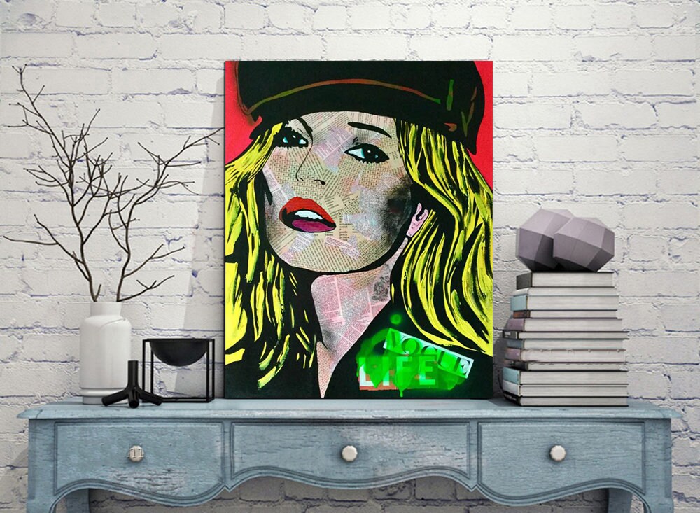 KATE MOSS Print Kate Moss Poster Moss Large Print Wall Art - Etsy Canada