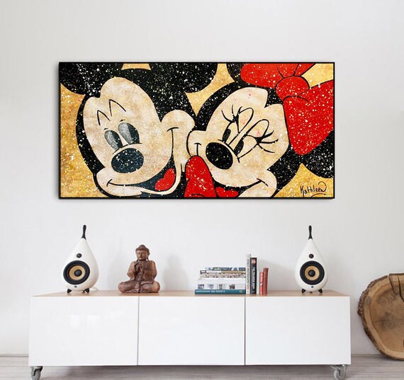 Mickey & Minnie Mouse Poster Recording Studio Wall Art Home - Etsy