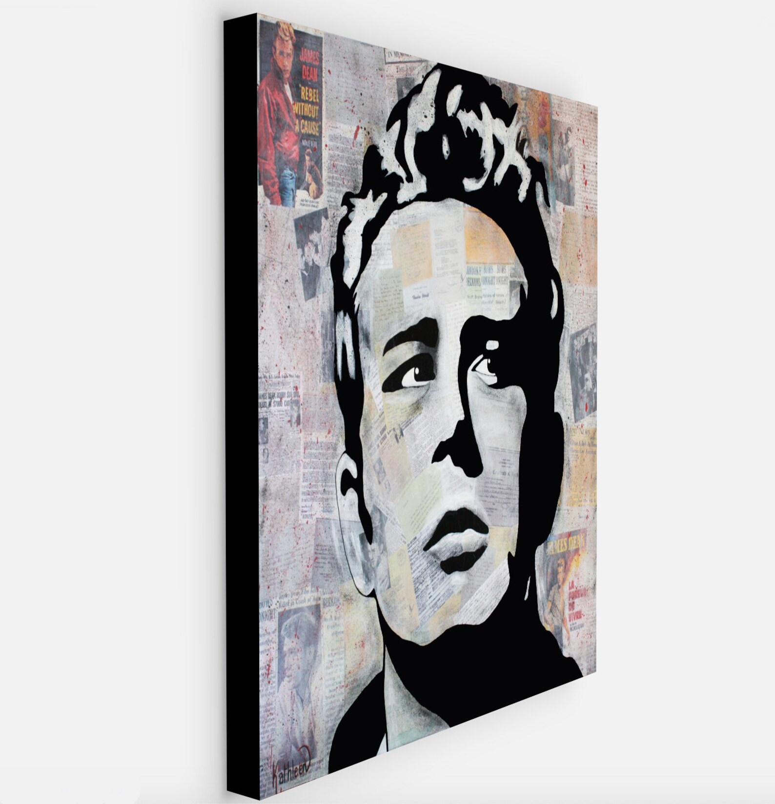 James Dean Original Art Print Portrait Modern Art Print - Etsy