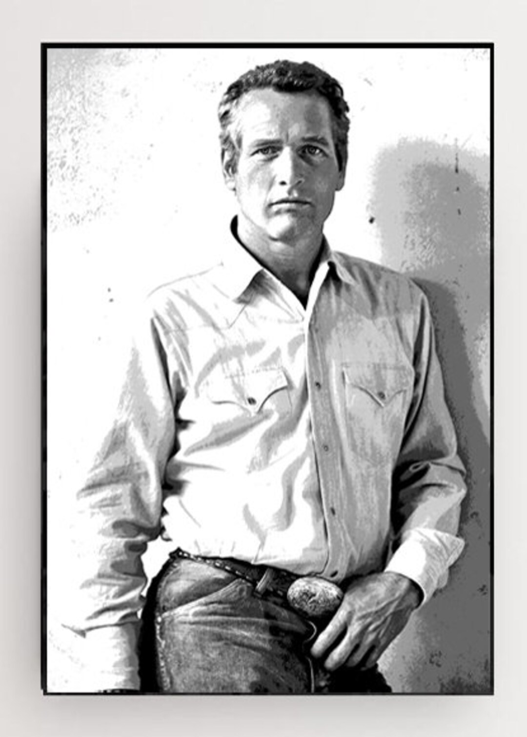 Paul Newman Art Print, Paul Newman Print, Modern Art, Celebrity Prints ...