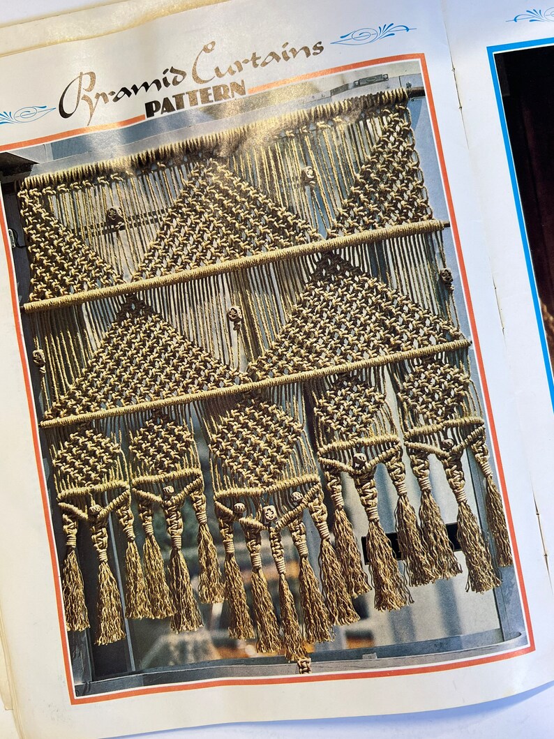 Vintage Macrame Pattern Pamphlet and Book graded Lessons in - Etsy