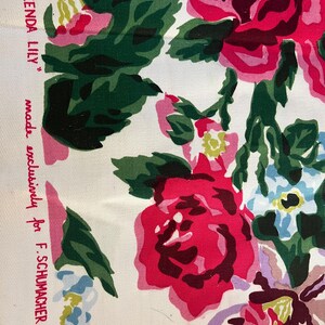 Vintage Dorothy Draper Fabric “fazenda Lily” Authentic Rare! - Etsy