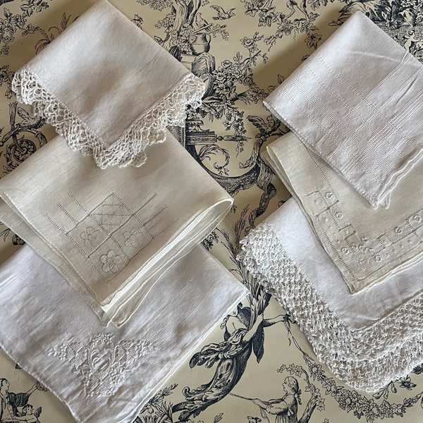 Antique Lace Handkerchief - Etsy