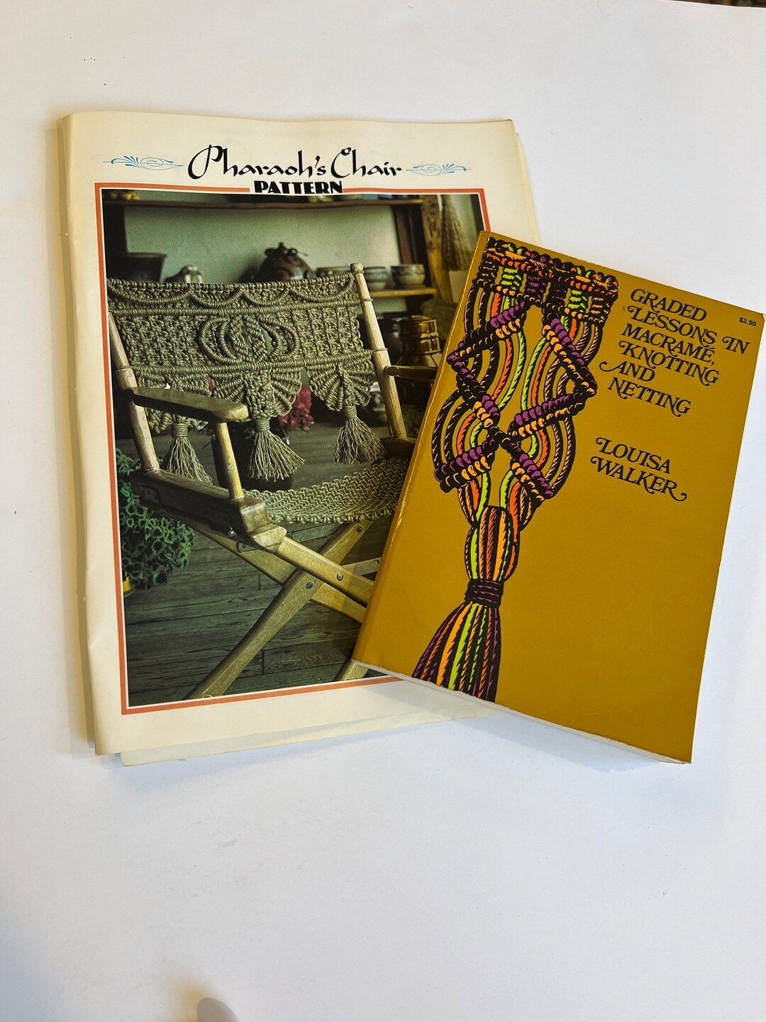 Vintage Macrame Pattern Pamphlet and Book graded Lessons in - Etsy