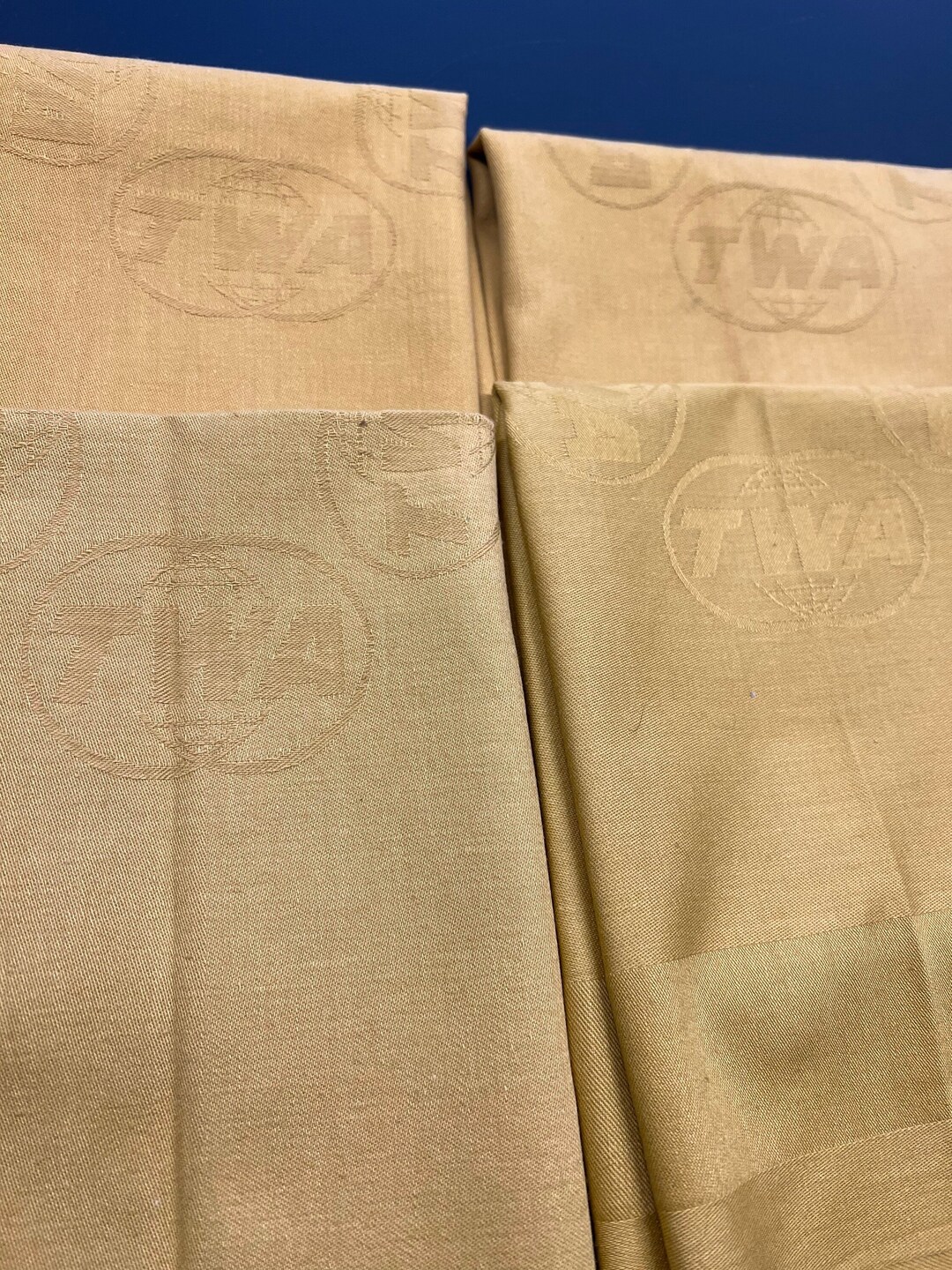 4 Vintage TWA Linen Napkins/tray Cover First Class - Etsy