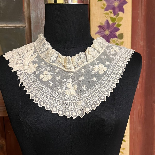 Antique Lace Collar - Etsy