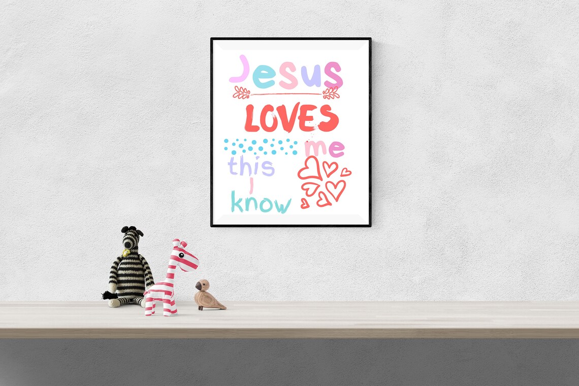 Bible Verse Wall Art-This pastel wall art print is perfect | Etsy
