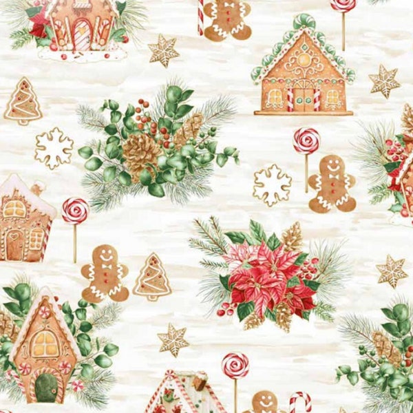 Gingerbread Fabric - Etsy