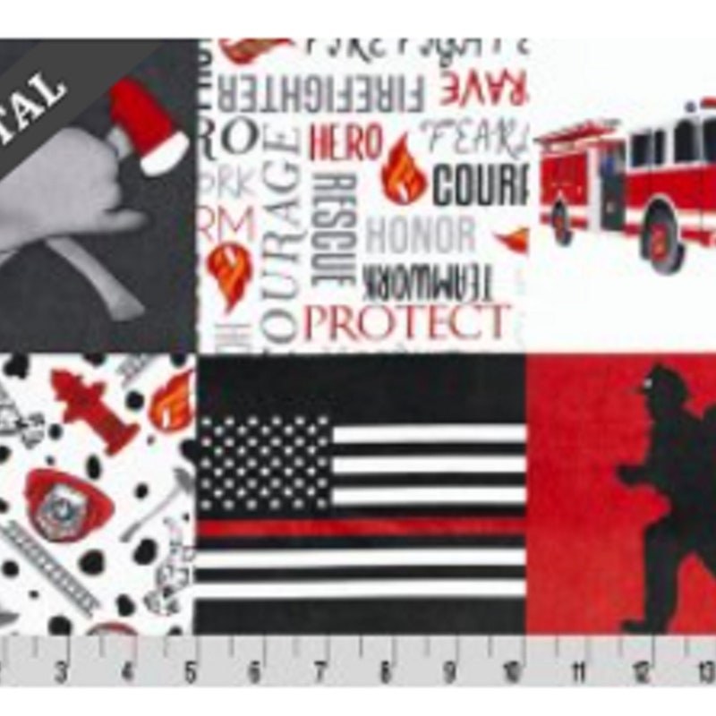 Fireman Fabric - Etsy