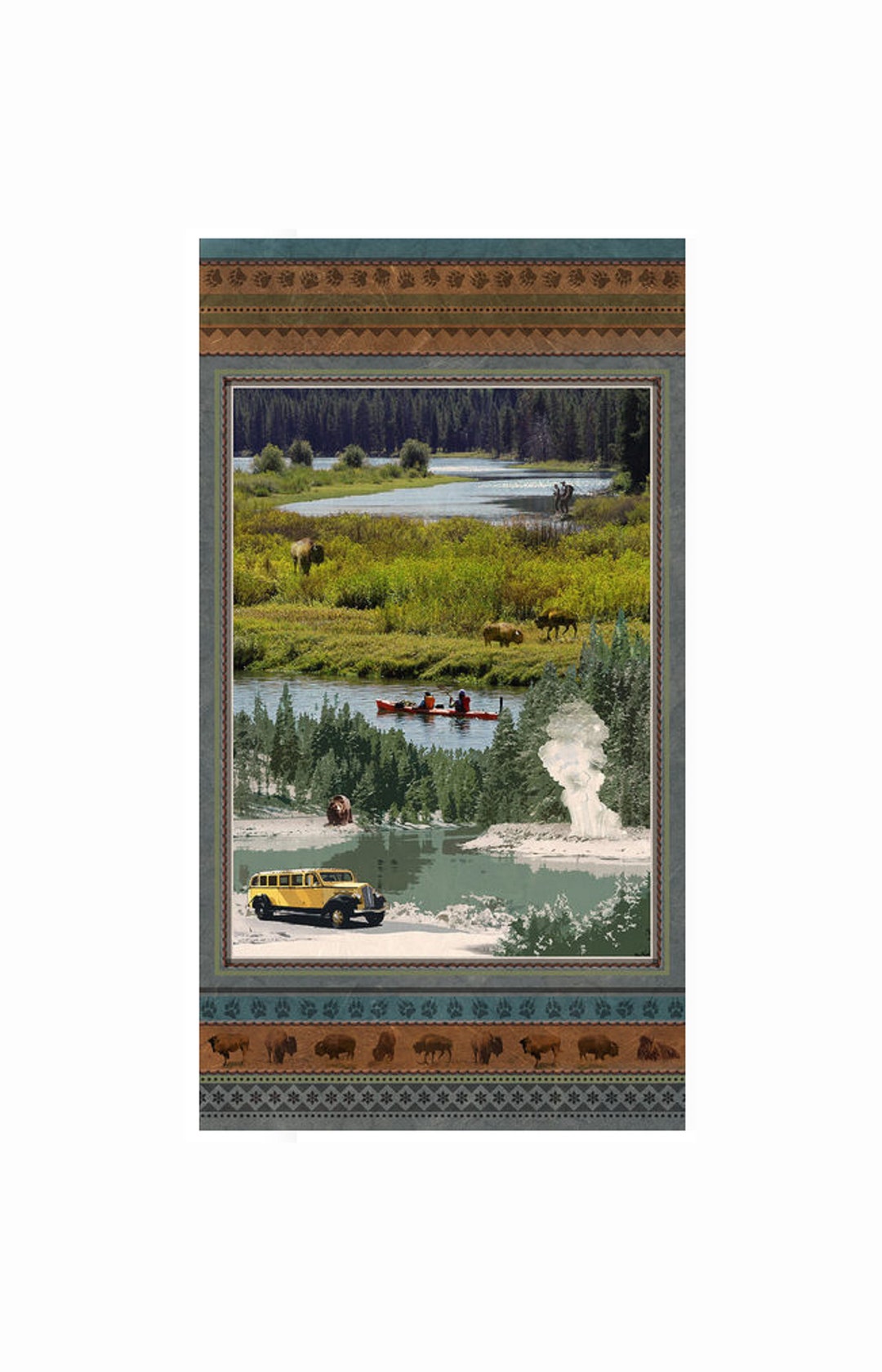 Yellowstone: Scenic Panel- Henry Glass Fabrics - Etsy