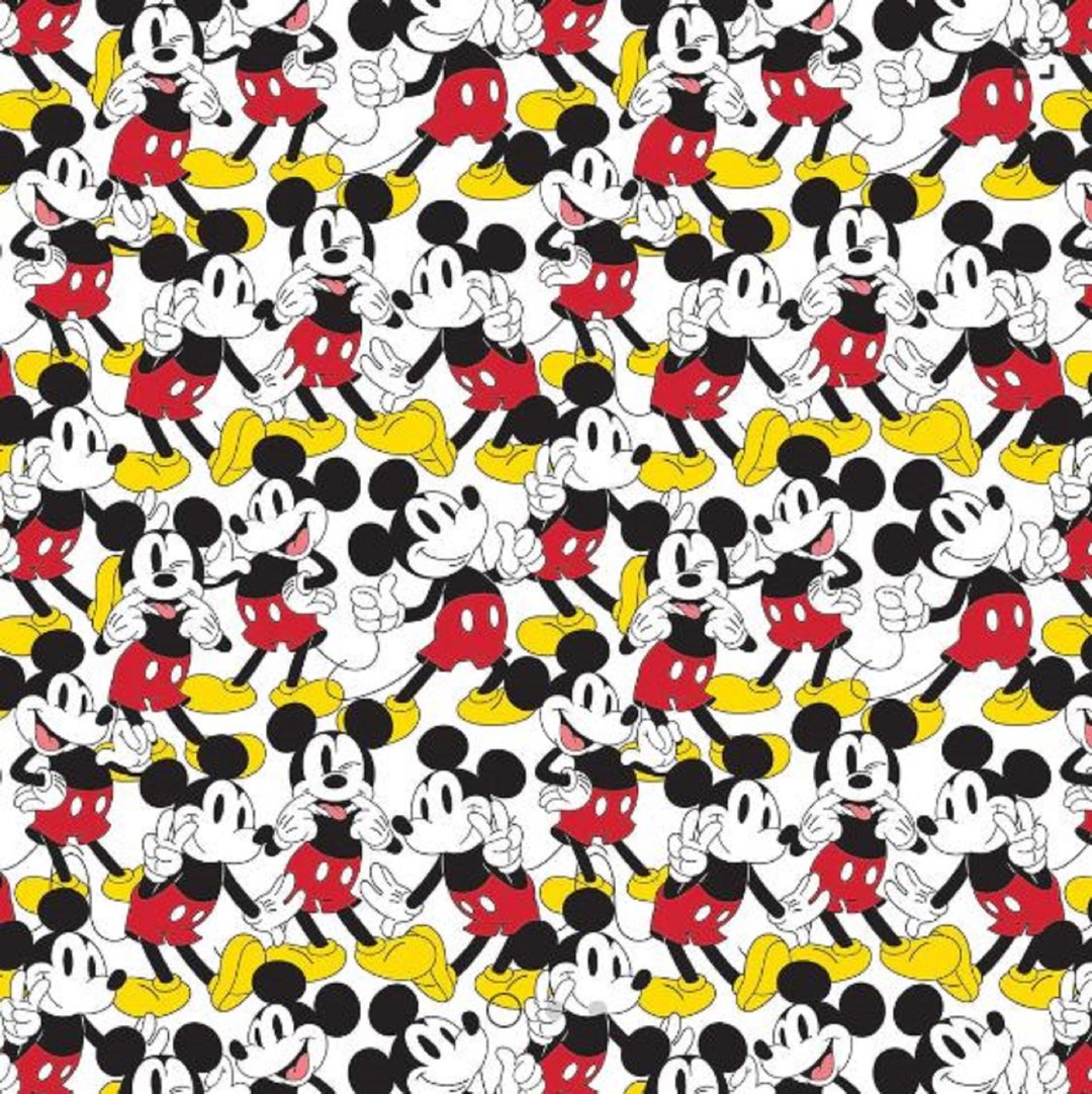 Mickey and Friends: Mickey True Classic- Camelot Fabrics Sold by the ...