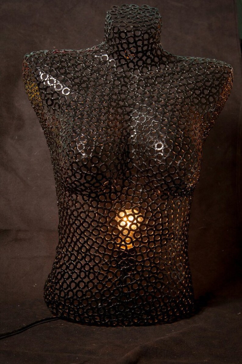 Metal Female Torso Bust / Abstract Art / Wall Light / metal | Etsy