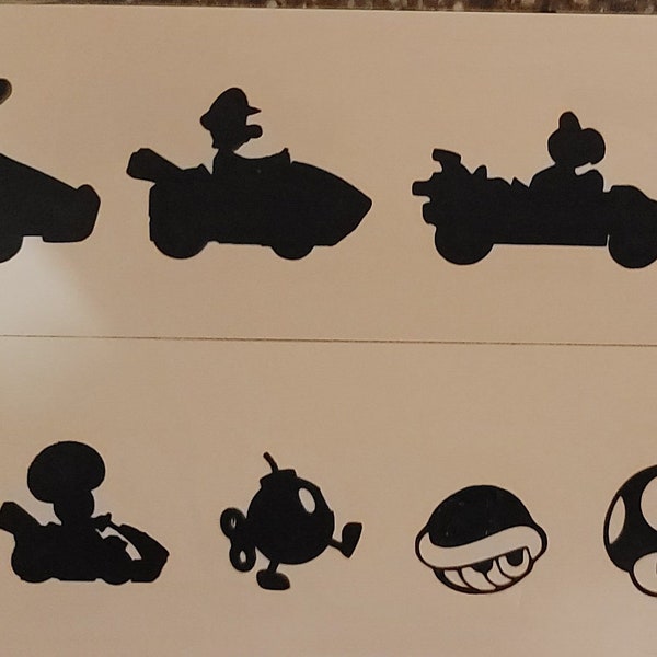 Mario Kart Button Decals - Etsy