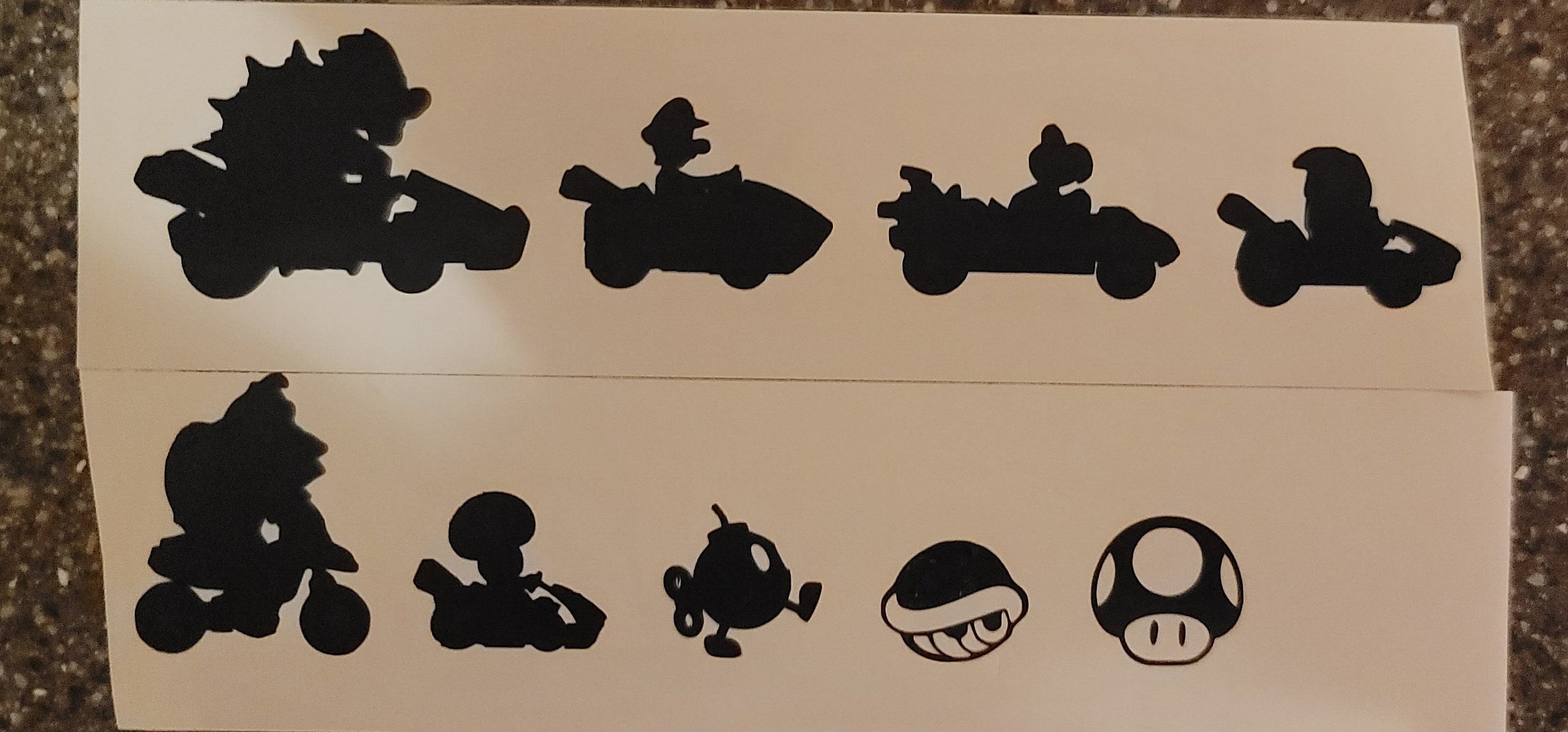 Mario Kart Silhouette