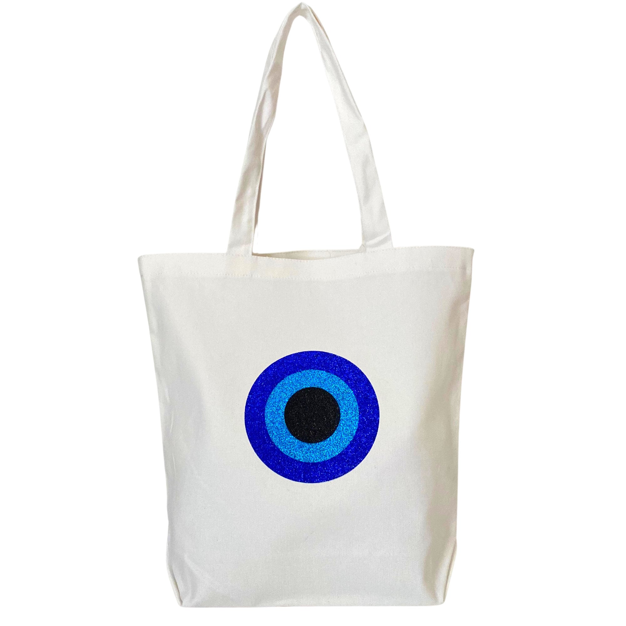 Canvas Tote, Glitter Tote, Evil Eye Bag, Summer Bag for Women, Eye ...