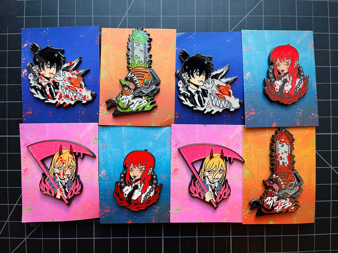 Devil Anime Hard Enamel - CSM Inspired Pins! - Etsy