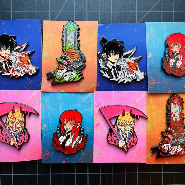 Anime Enamel Pins - Etsy