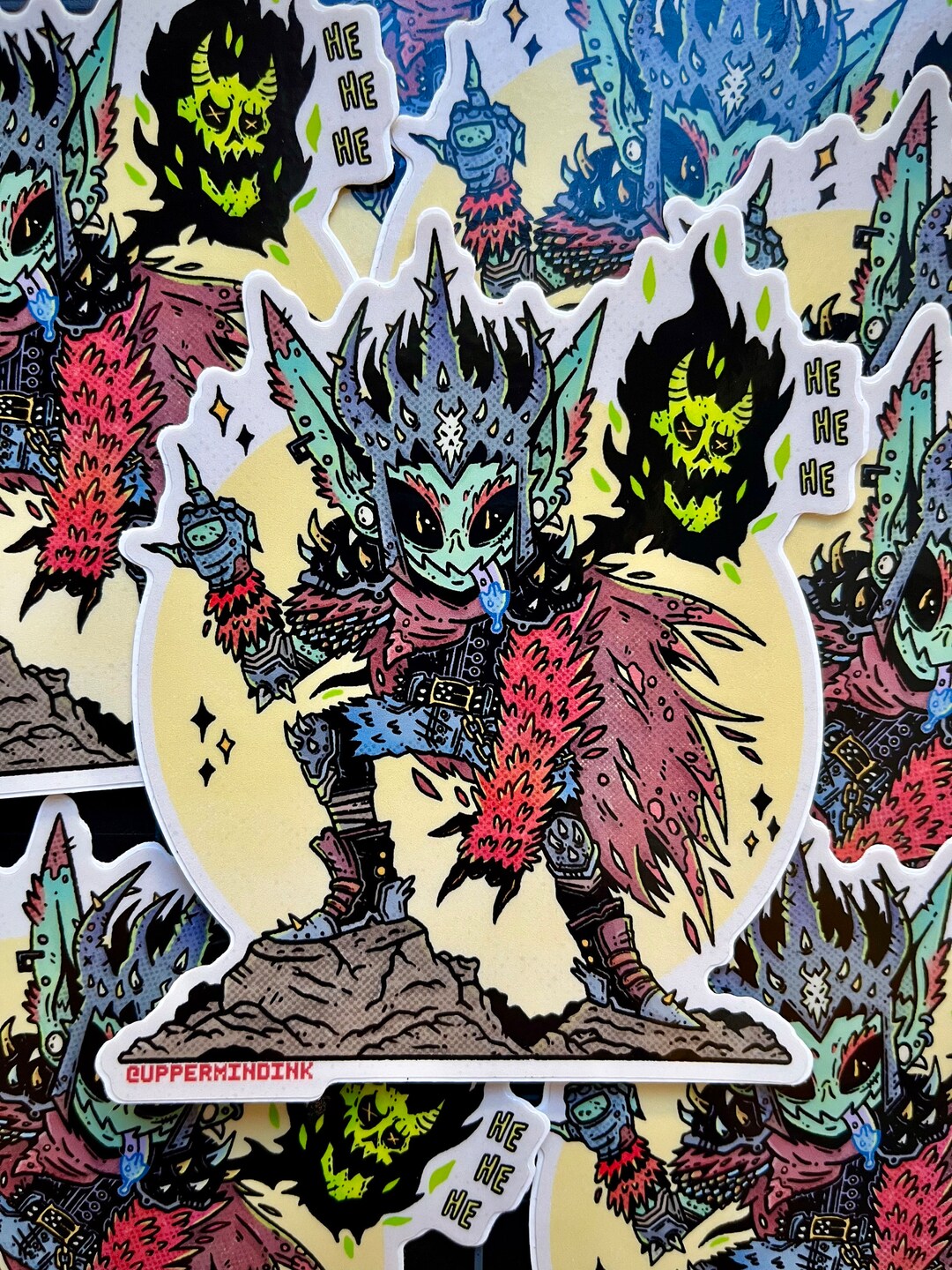 Garp Garp: Thrash Metal Goblin Bard Sticker - Etsy