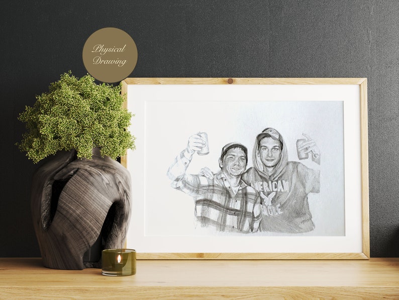 Loss of Friend Gift Combine Photo Portrait Best Friend - Etsy
