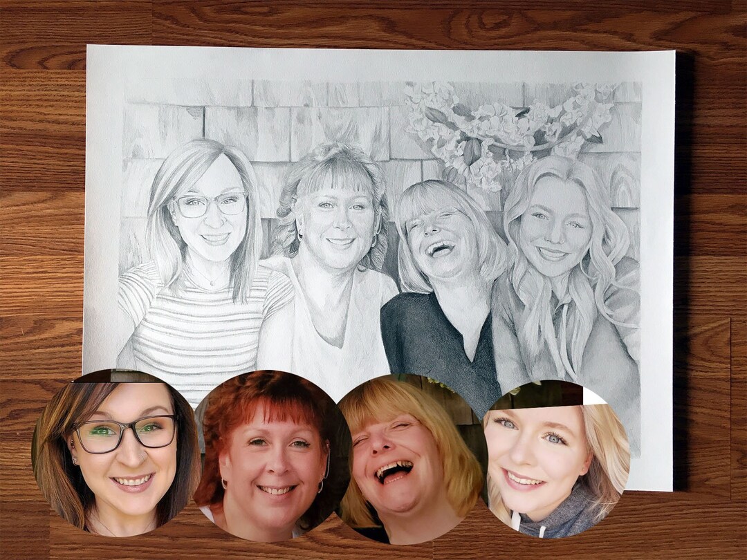 Maximalist Wall Art, Home Decor Maximalism, Family Portrait, Custom ...